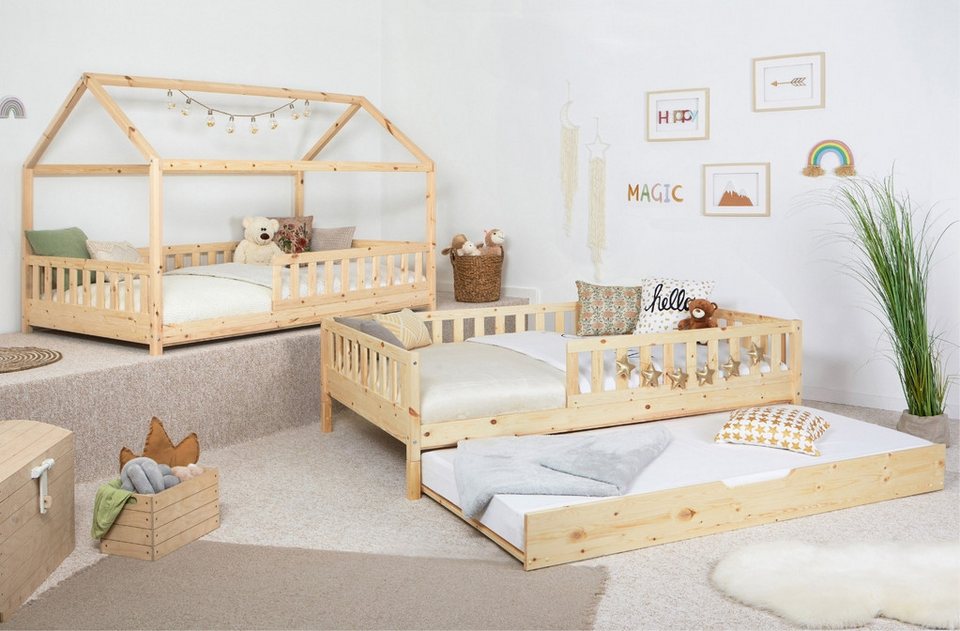 Ticaa Hausbett 2 In 1 Hausbett Bodenbett Wandelbar Mit • 2 In 1