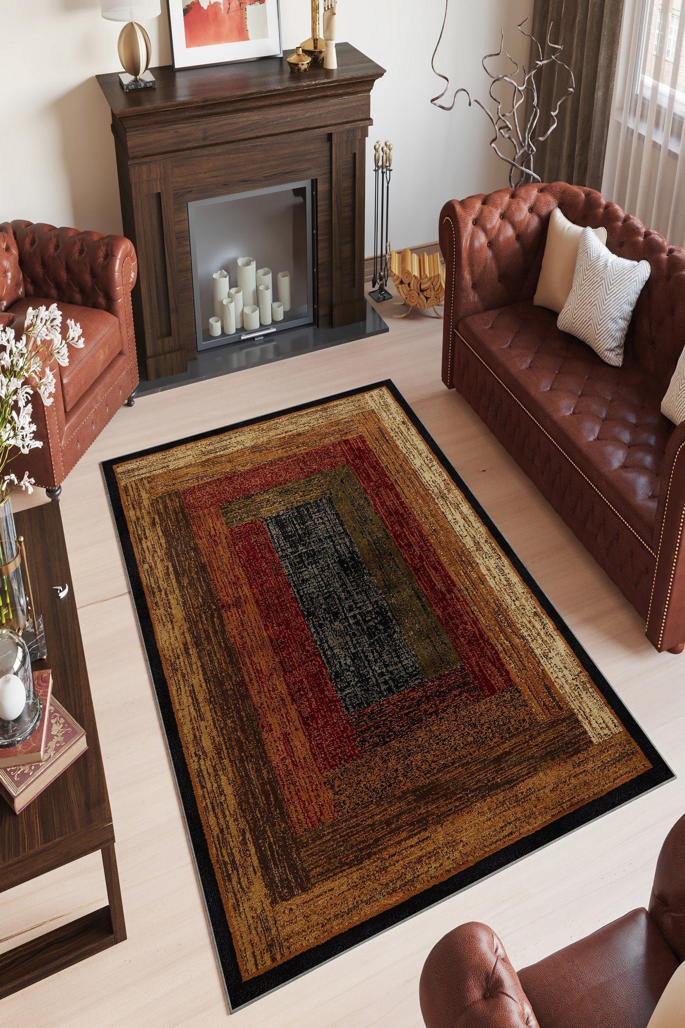 Teppich W1182 Hft Bunt 80 X 120 Cm 100 Polyester Conceptum Hypnose