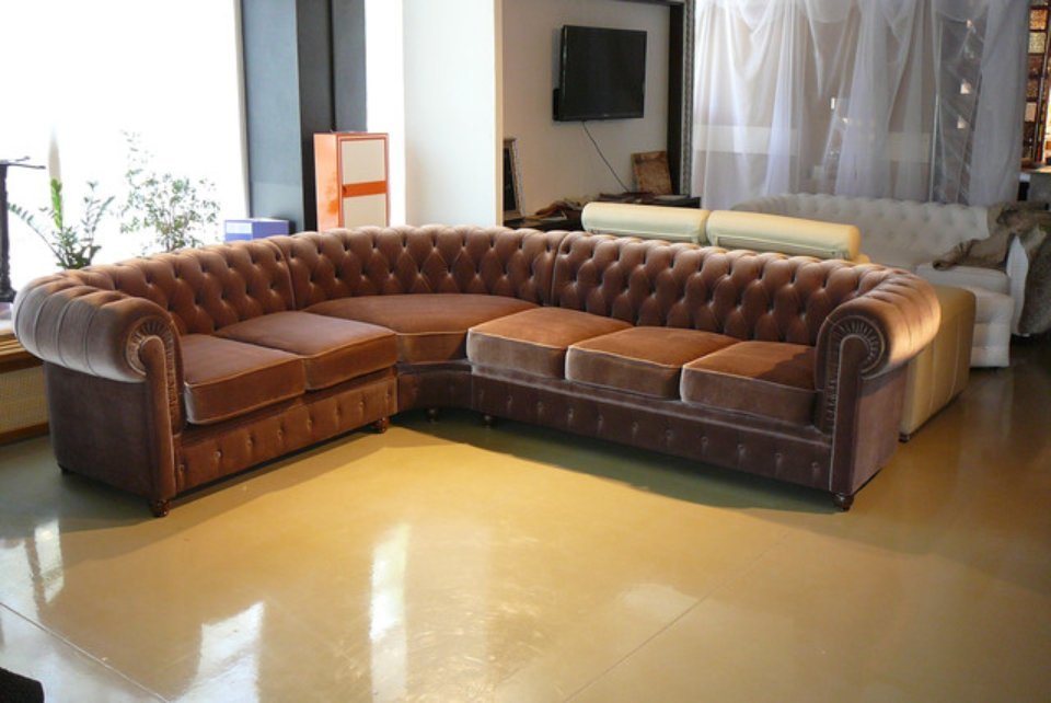 Jvmoebel Ecksofa Chesterfield Ecksofa Wohnlandschaft Sofa 245 X