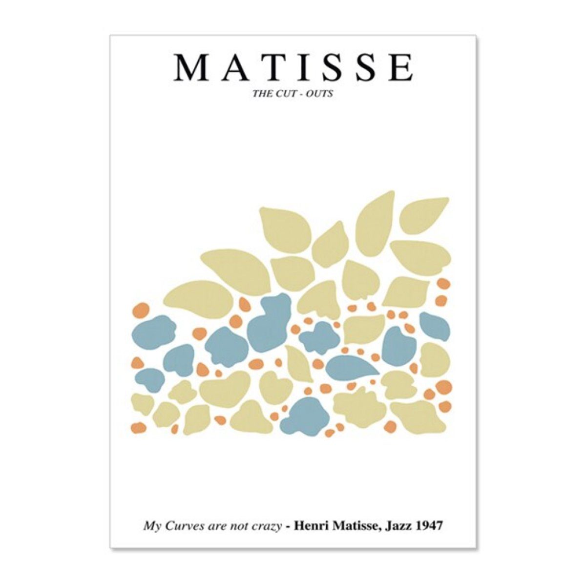 TPFLiving Kunstdruck (OHNE RAHMEN) Poster - Leinwand - Wandbild, Henri Matisse - Abstrakte ...