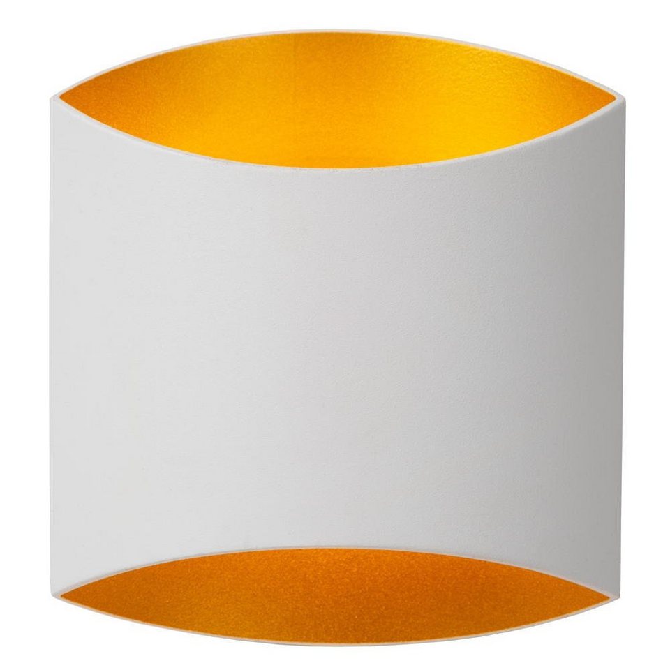Click Licht Wandleuchte Wandleuchte Diletta In Weiß Und Messing G9