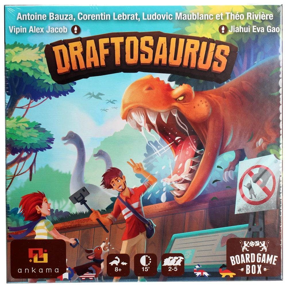 Board Game Box Spiel, Brettspiel Draftosaurus, Board Game Box