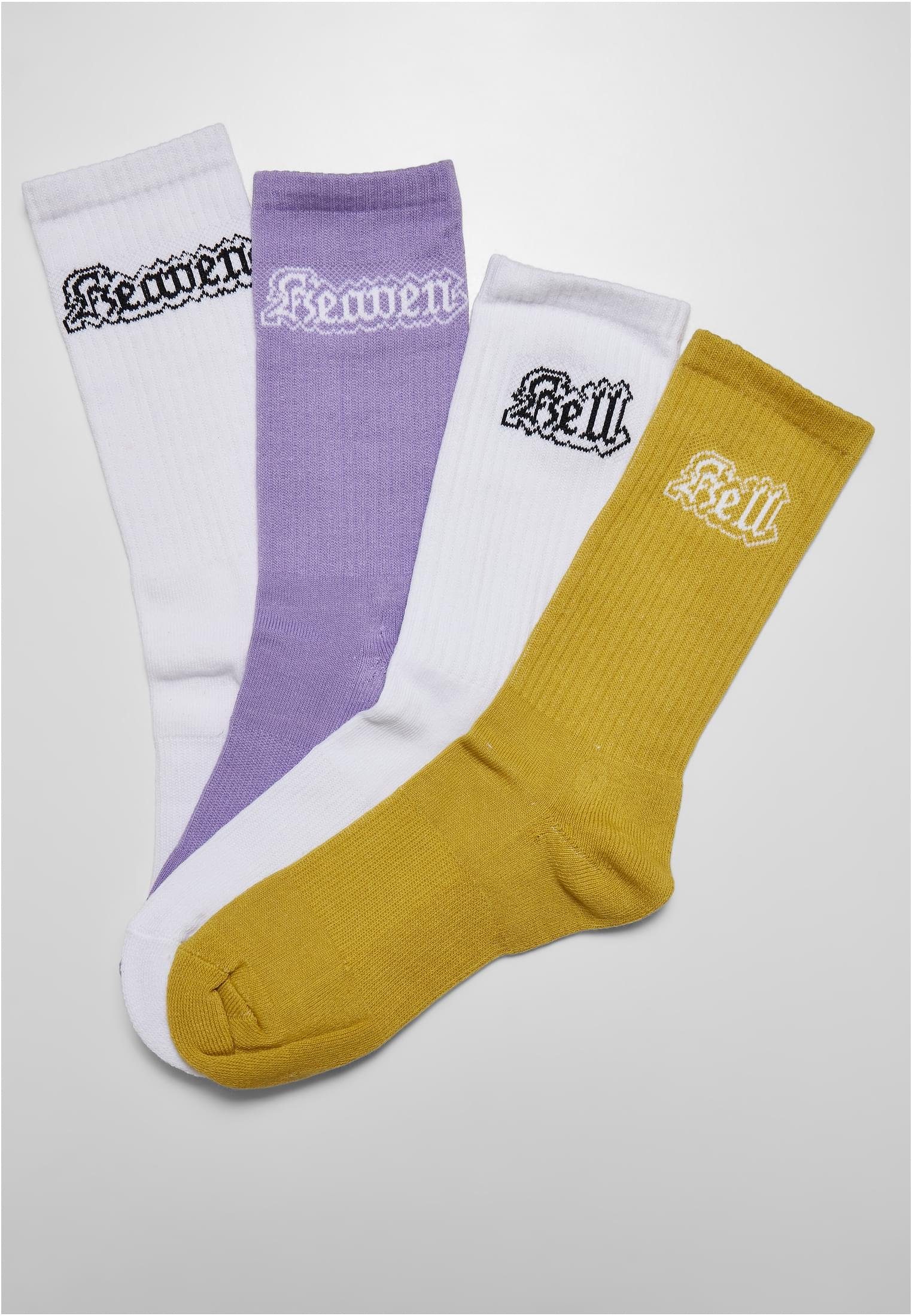 MisterTee Freizeitsocken Socken Hell Heaven Socks 4-Pack (1-Paar)