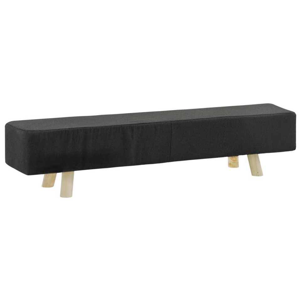 Vidaxl Polsterhocker Fußhocker Dunkelgrau 120×28×26 Cm Stoff 1 St