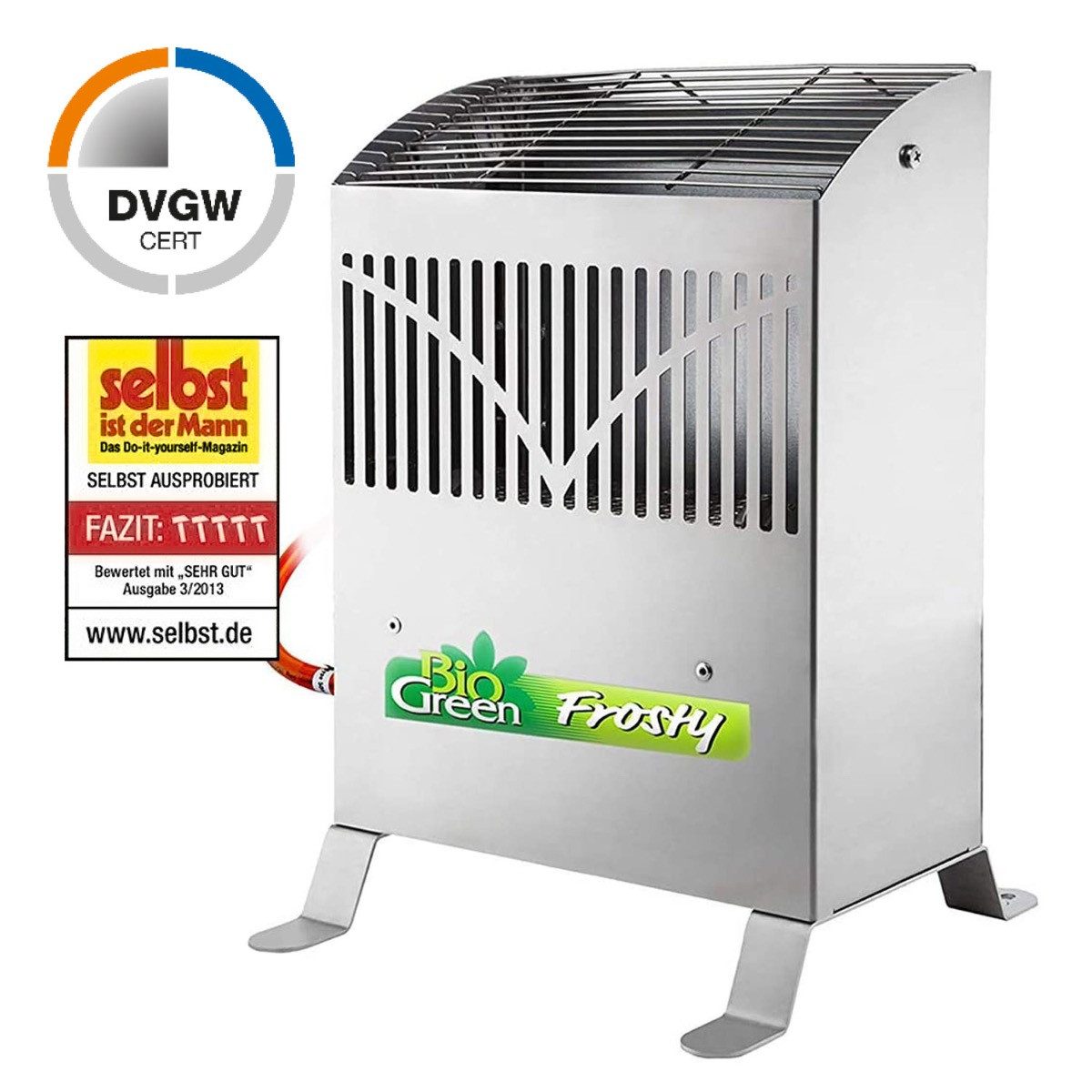 Bio Green Heizgerät Gasgewächshausheizung "Frosty" 4500 Watt mit Frostschutzfunktion, 4500 W ...