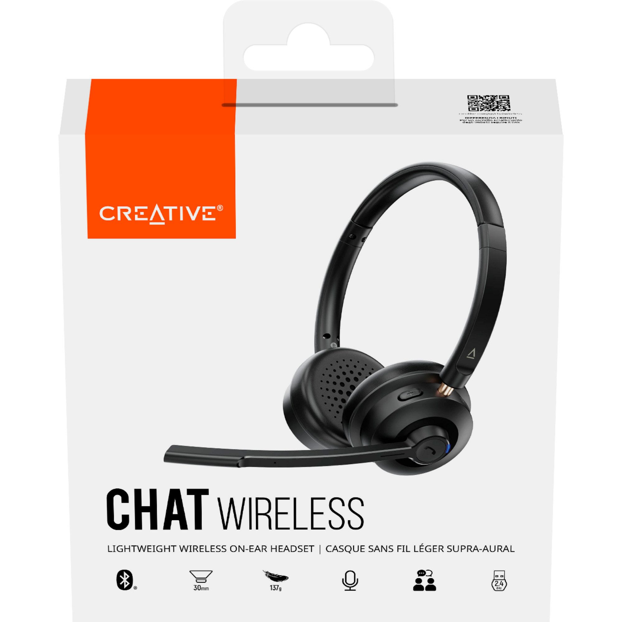 Creative Labs Creative Chat Wireless, Headset, (USB-Dongle, Headset