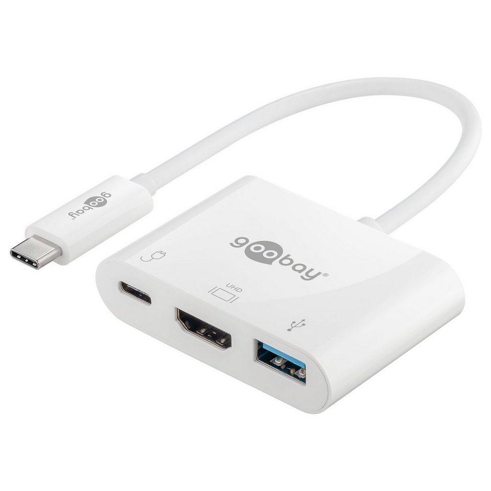 Goobay Usb Verteiler Usb C Multiport Adapter Hdmi Usb Usb C Buchsen