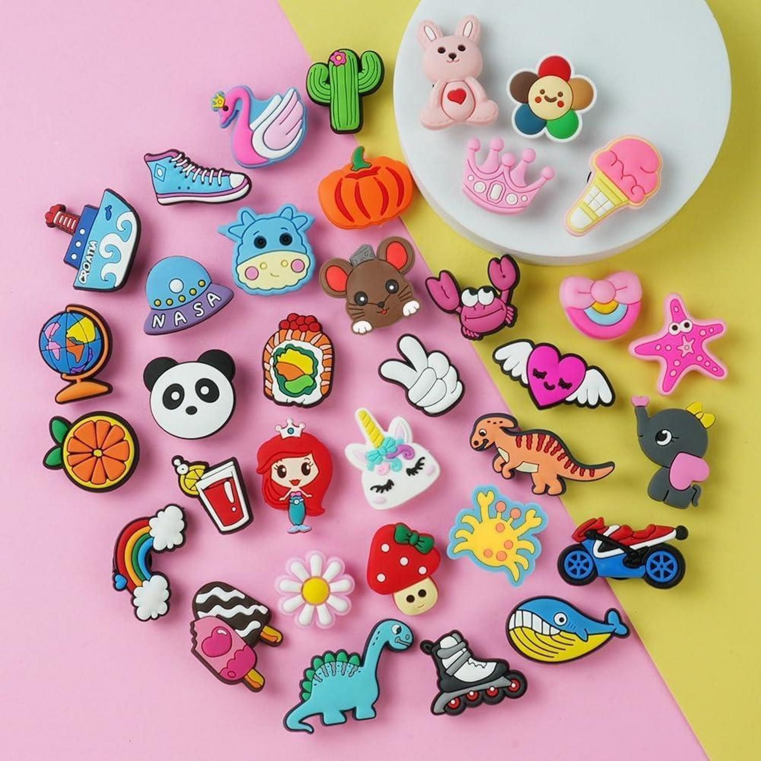 LuxusKollektion Charm-Einhänger Set Schuhcharms Kinder PVC Cartoon ...