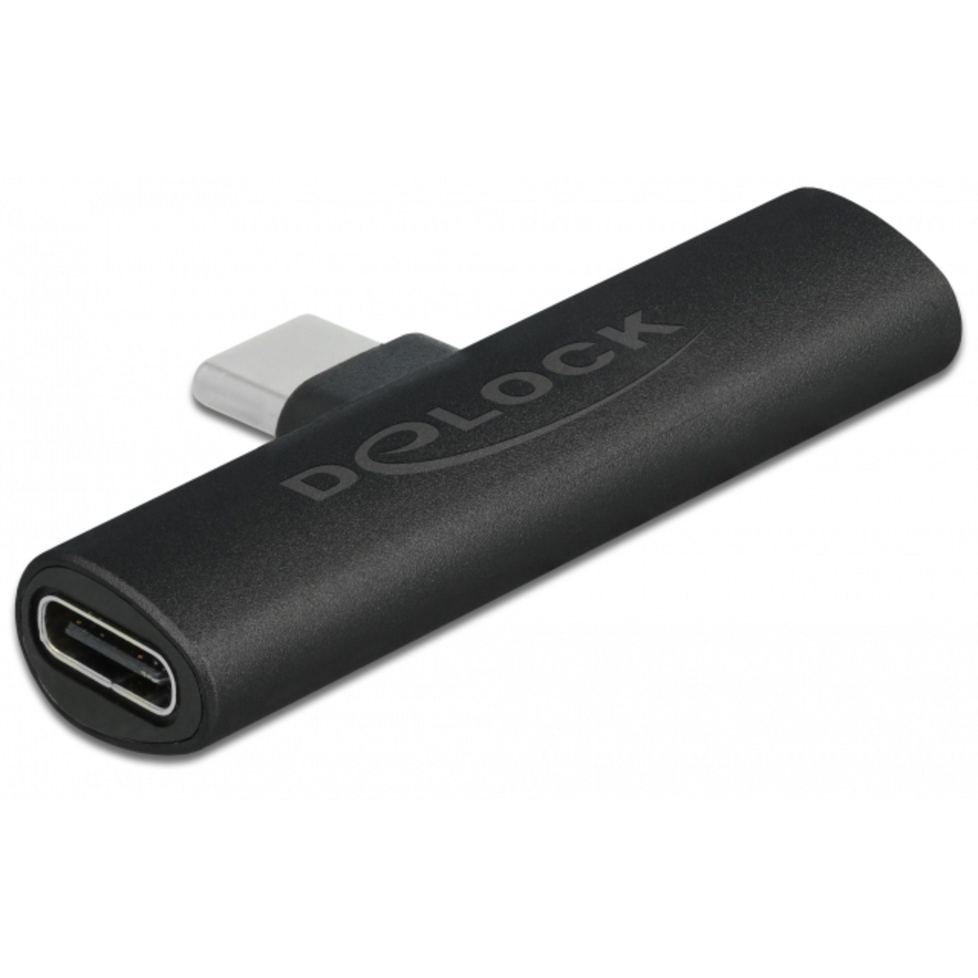 Delock DeLOCK USB 2.0 Adapter, USB-C Stecker 90° > 2x USB-Adapter