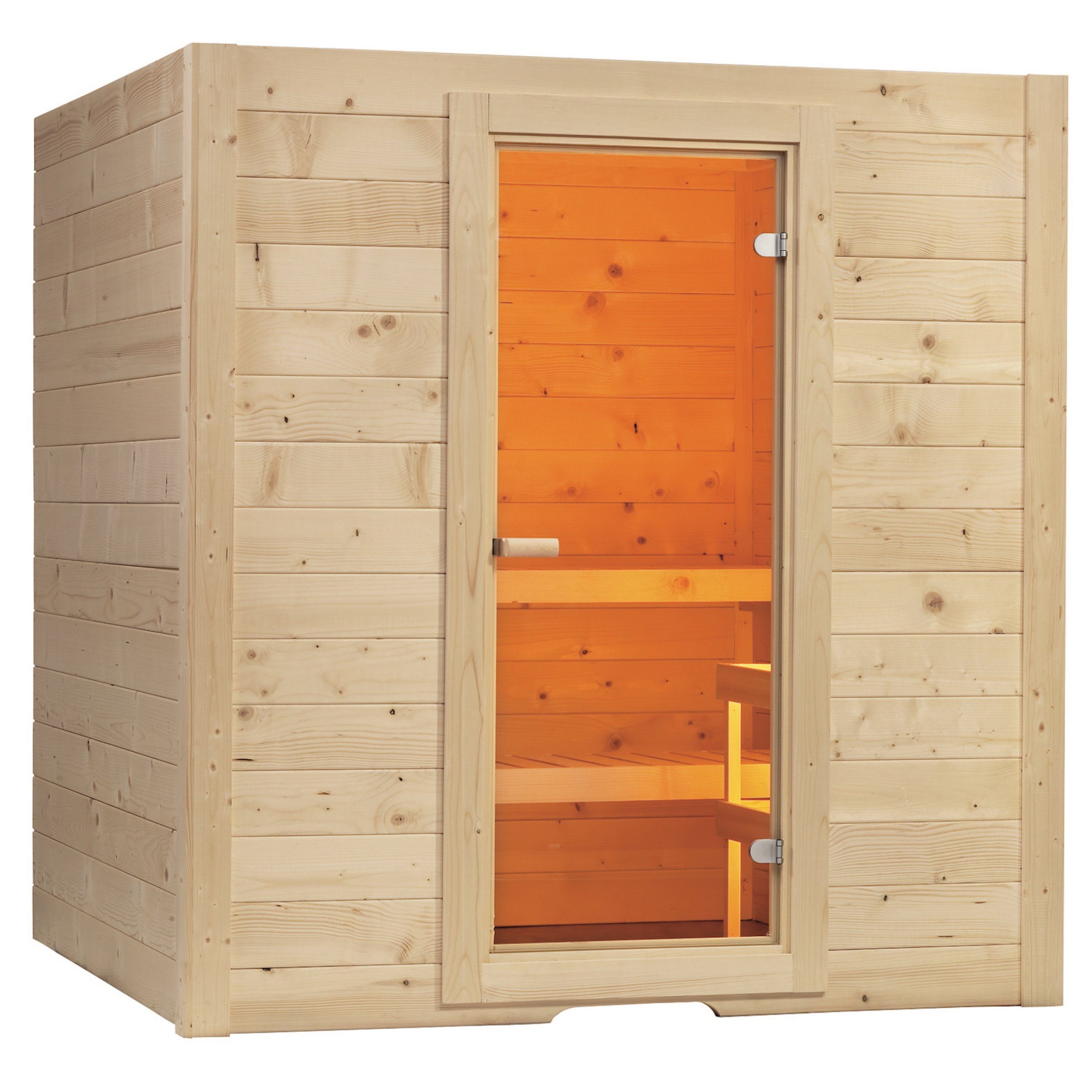 Sentiotec Sauna Sentiotec Basic Large Massivsauna aus Fichte Saunakabine ca.