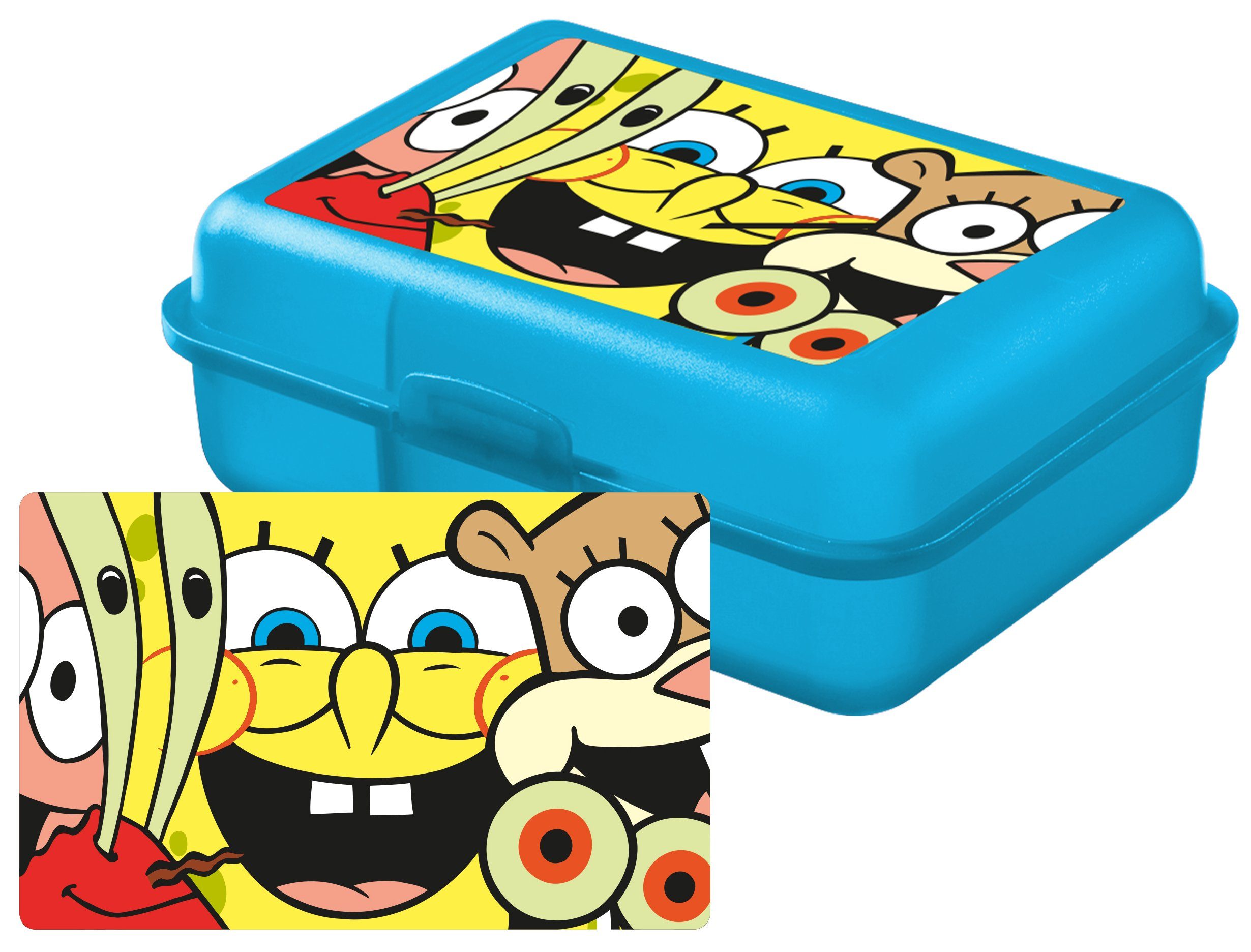 United Labels® Lunchbox Spongebob Schwammkopf Brotdose Mit Trennwand