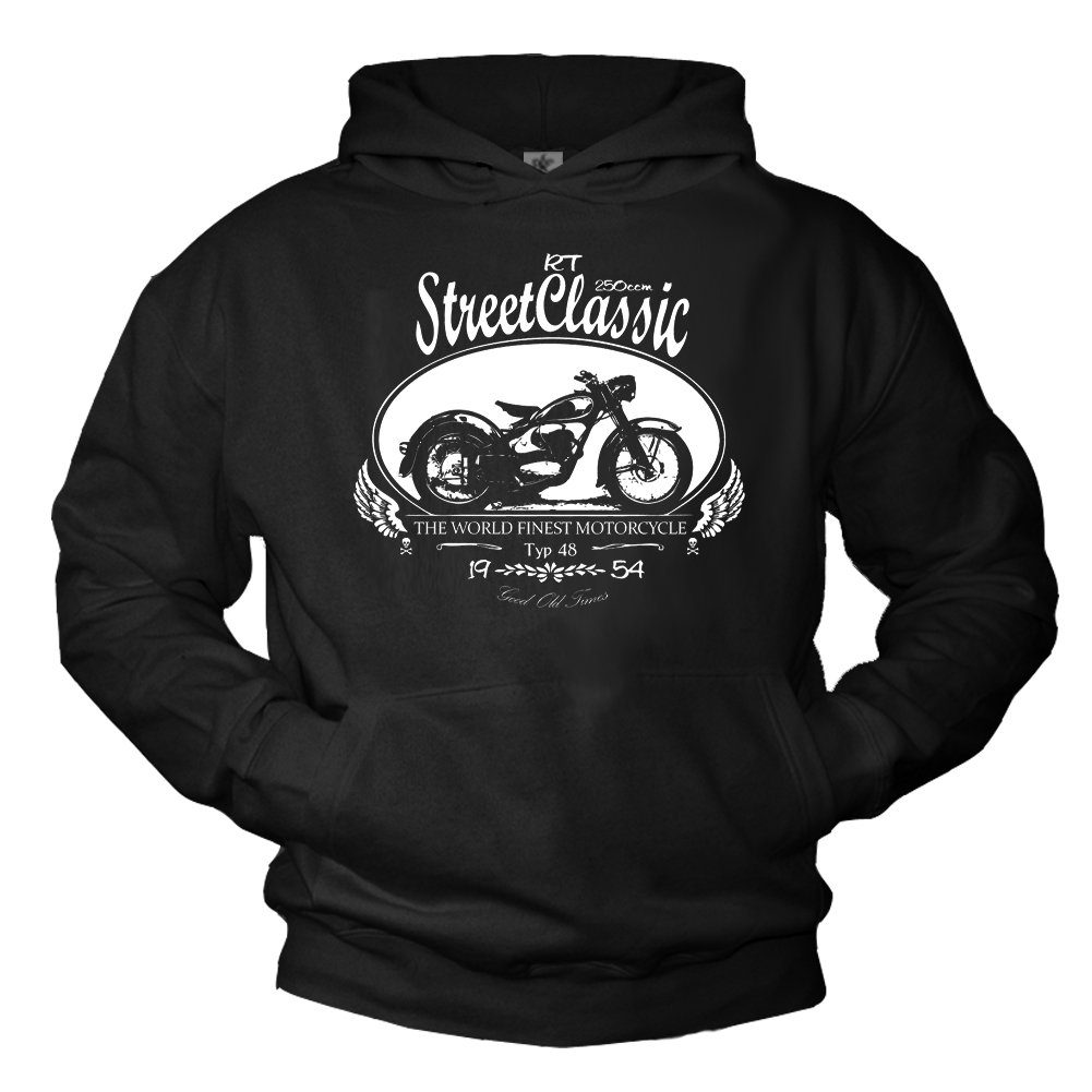 MAKAYA Kapuzenpullover Herren Motorrad Bekleidung Männer Sweatshirt mit ...