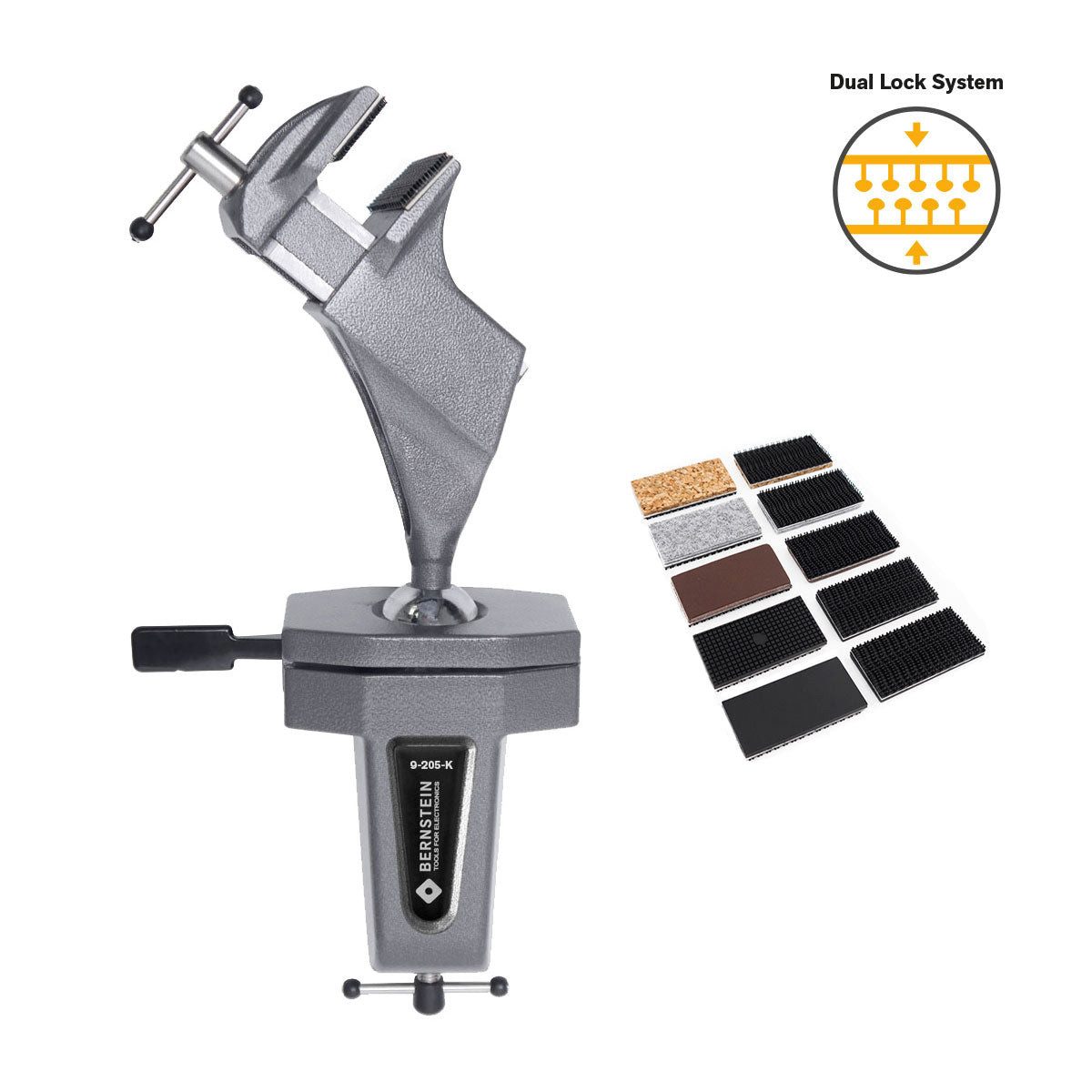 BERNSTEIN TOOLS FOR ELECTRONICS Schraubstock, Kugelgelenk-Schraubstock ...