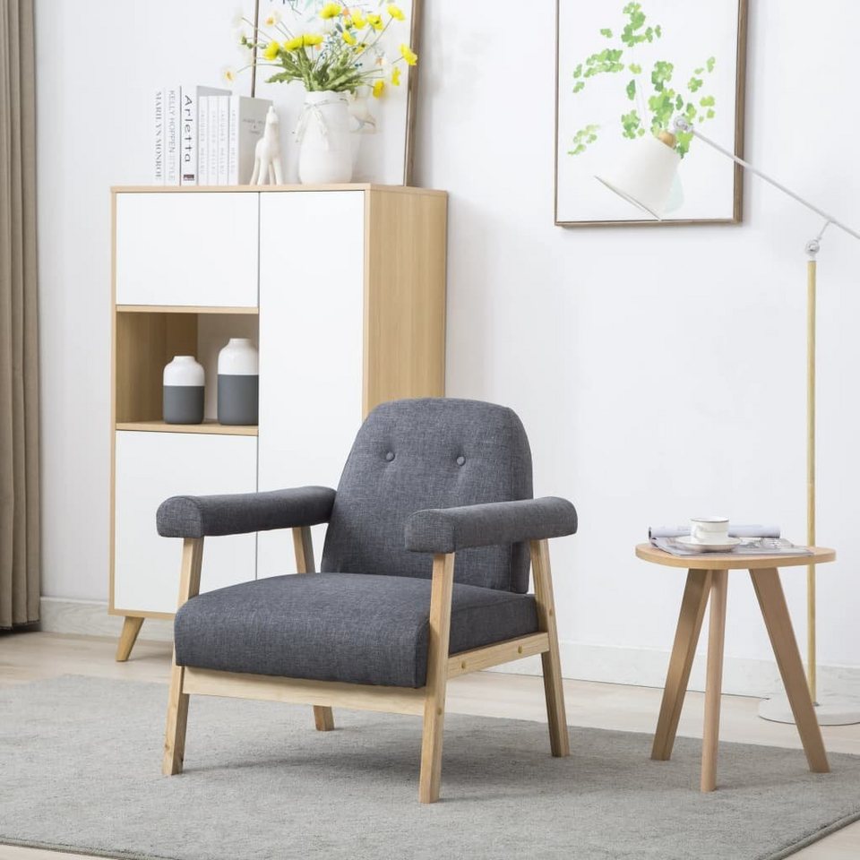 Furnicato Sessel Dunkelgrau Stoff