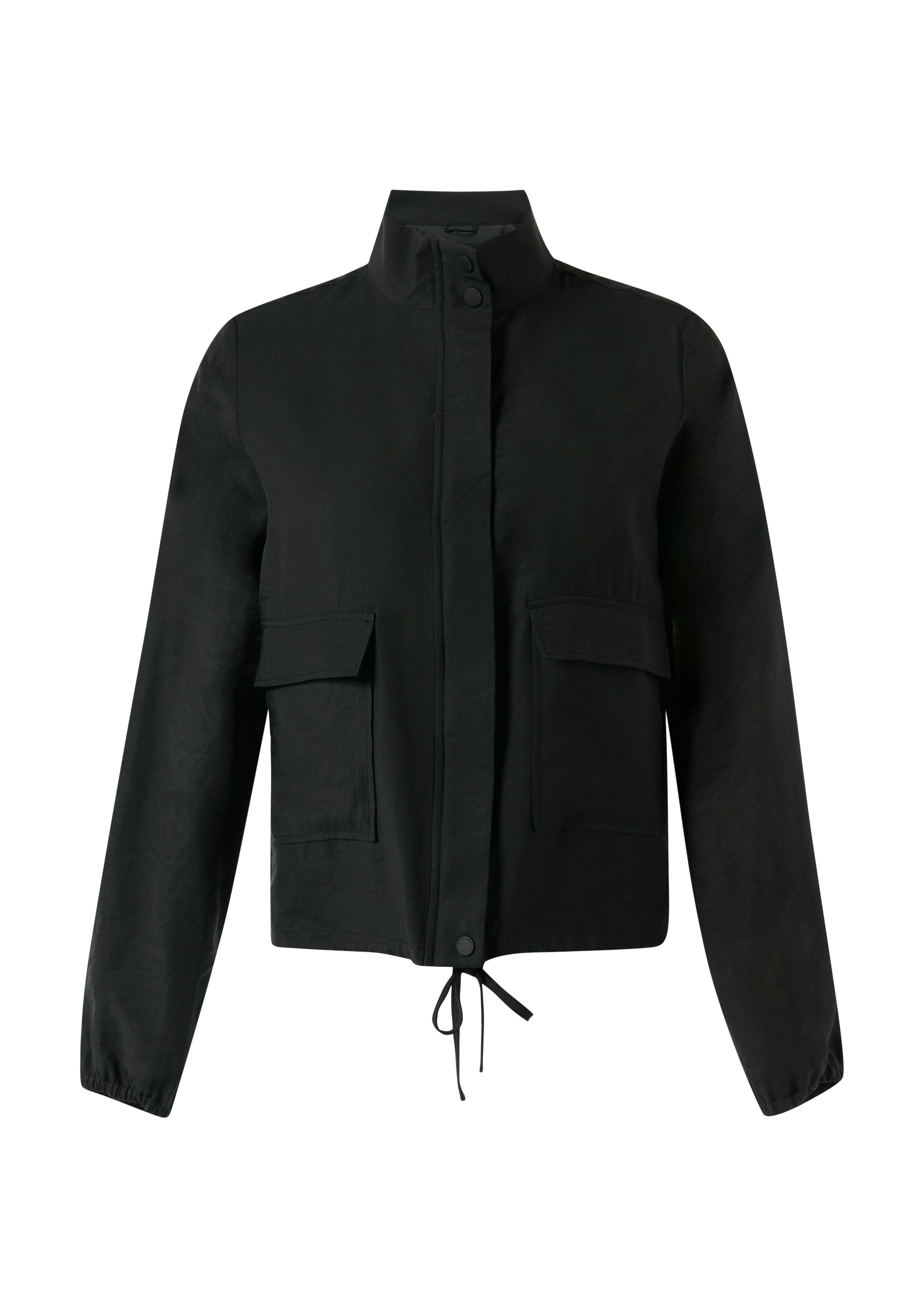 Comma Casual Identity Blusenblazer Windjacke Aus Modalmix Logo In
