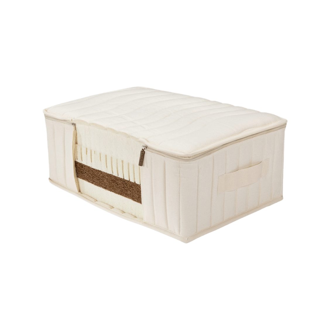 Latexmatratze SSUPERIOR Natur-und Kokoslatexmatratze mittel fest 25cm 90×200cm Seide, Pro Lana ...