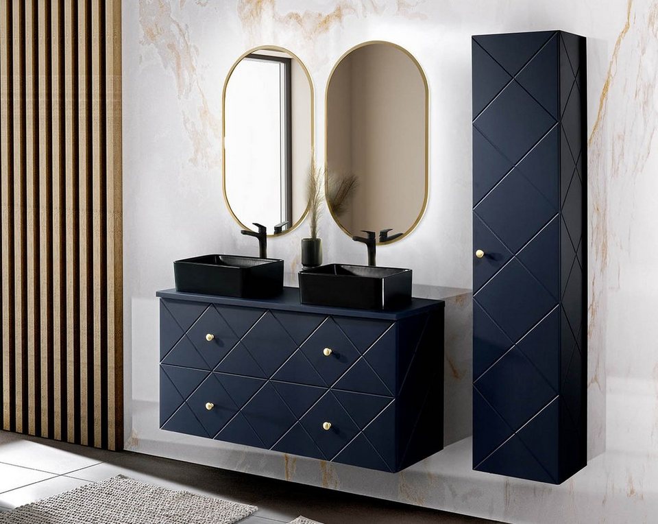 Einfachgutemoebel Waschtisch Set Badezimmer Set 3 Teilig Blumond 120cm