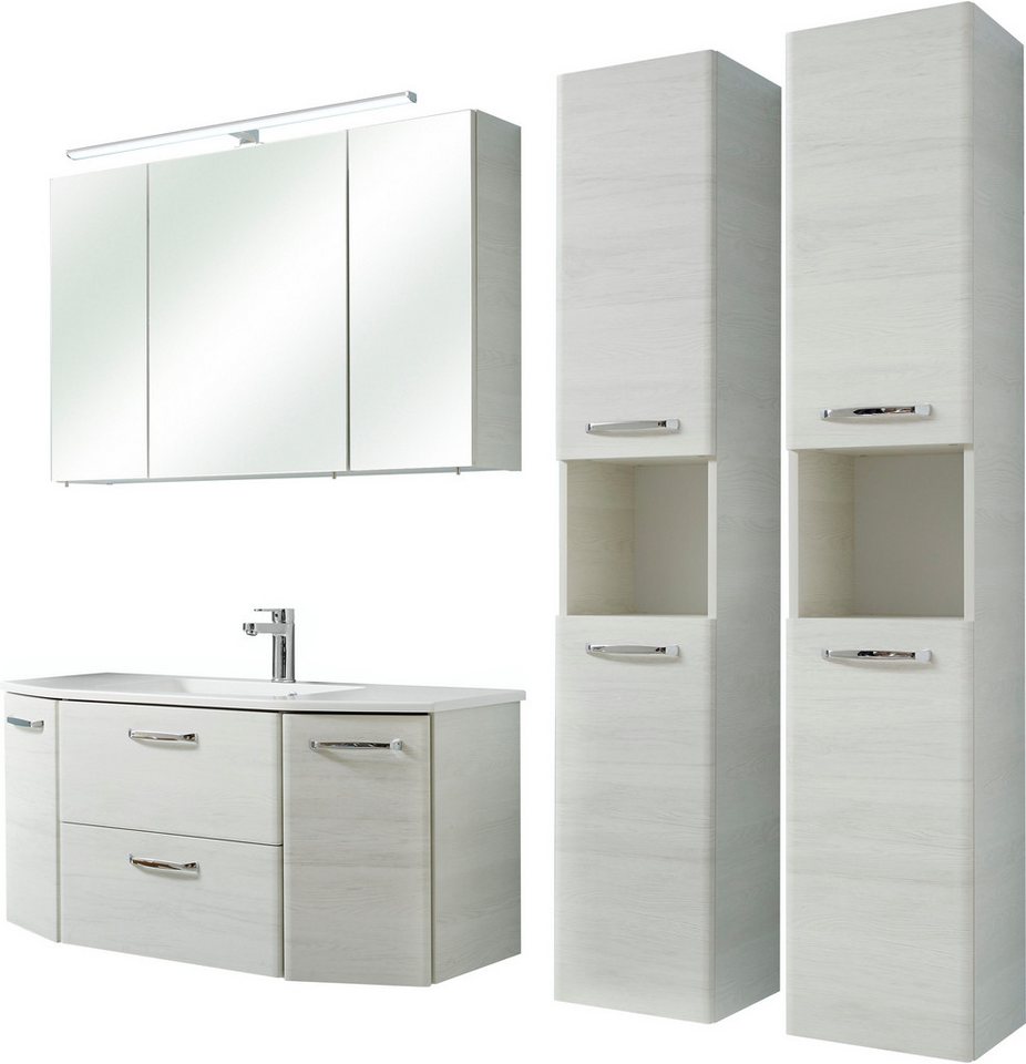 Saphir Badmöbel Set Quickset 936 4 Teilig Mineralmarmor Waschtisch Und