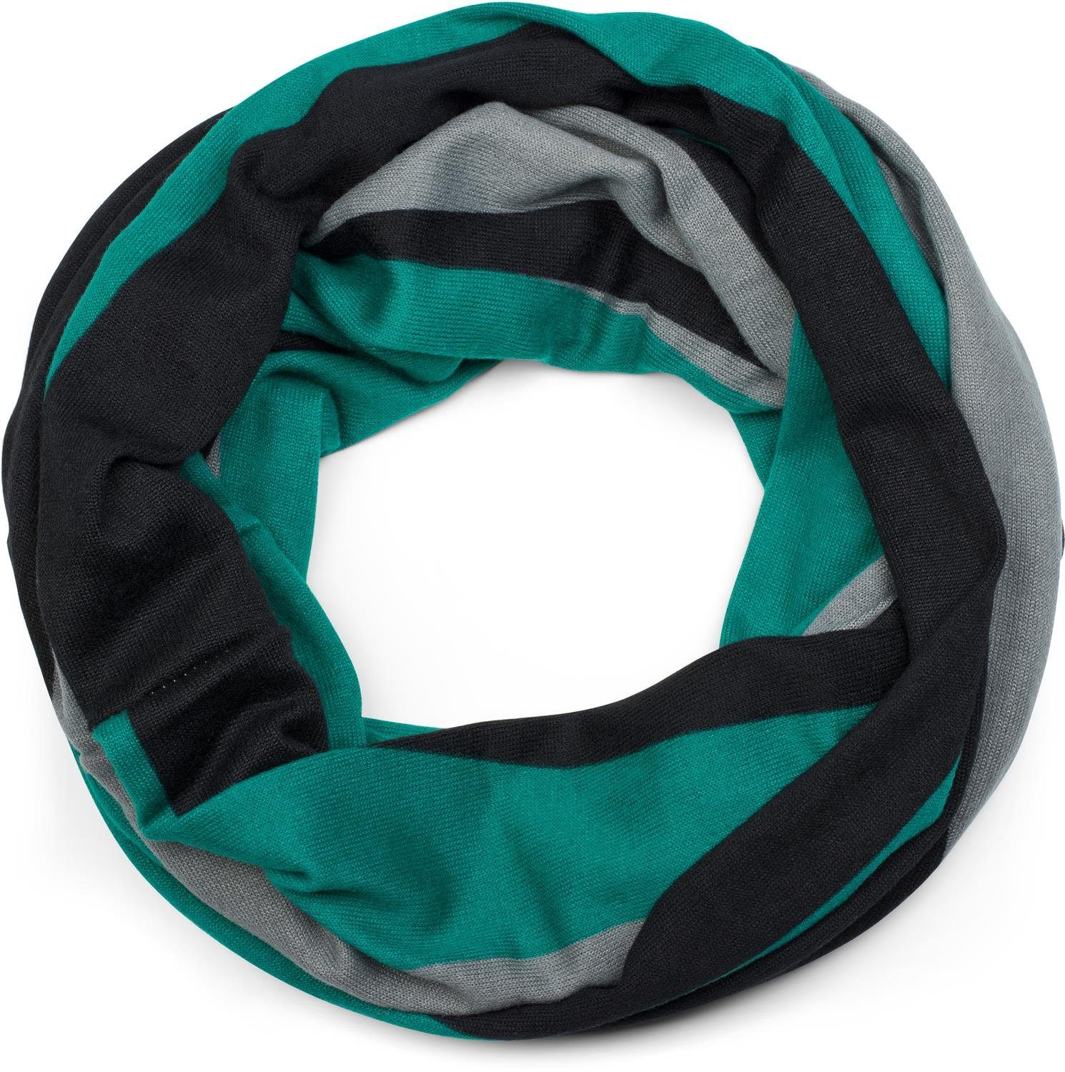 styleBREAKER Loop Feinstrick Loop mit Wellen Muster, (1-St)