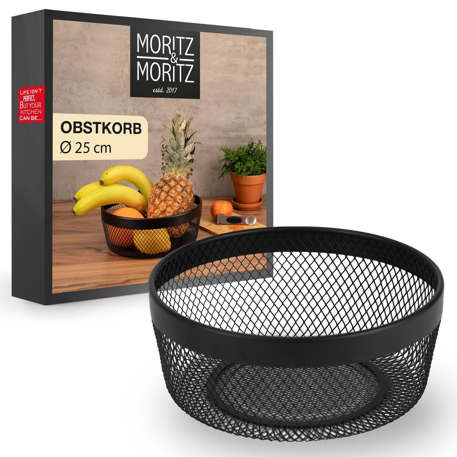 Moritz And Moritz Obstschale Moritz And Moritz Obstkorb Rund Netz Schwarz