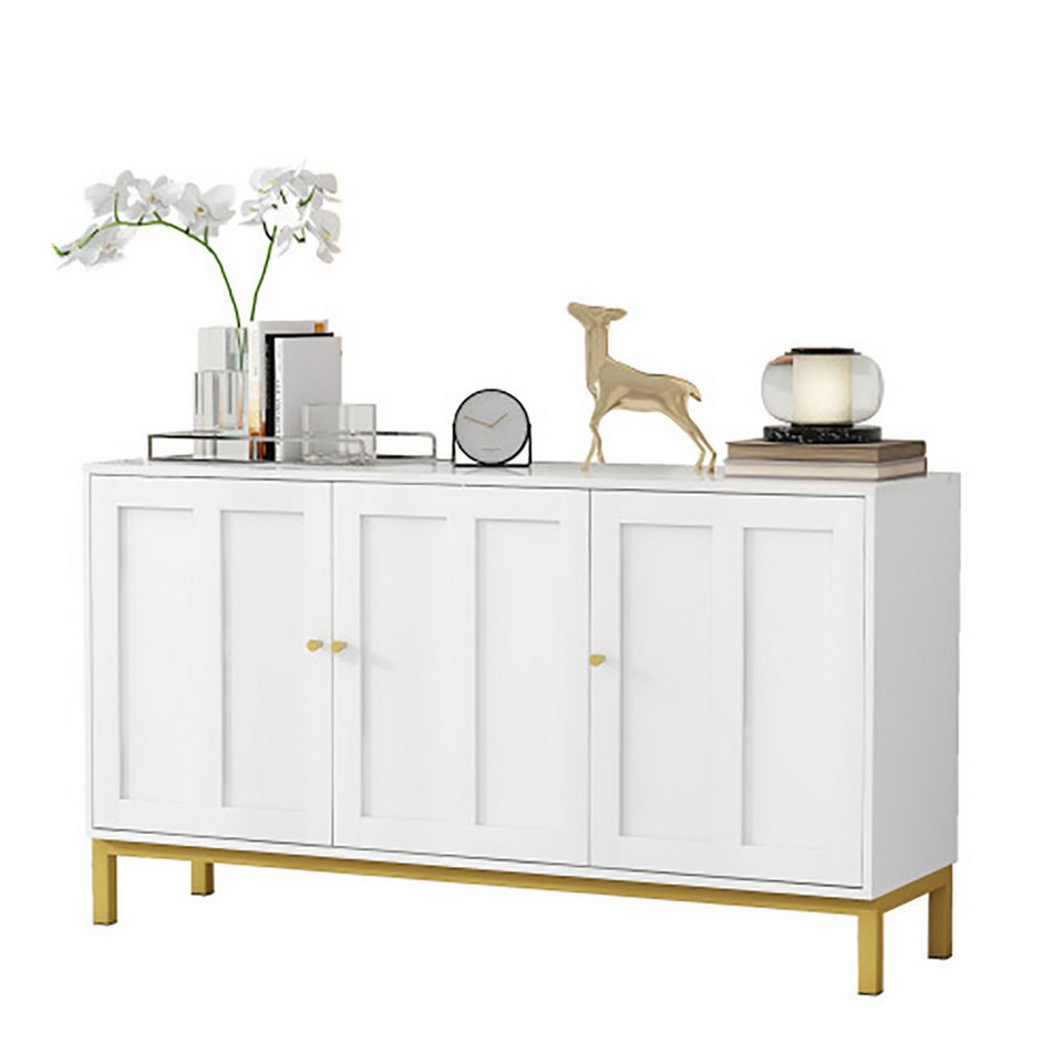 Outmax Sideboard Sideboard Mit Marmor Tischplatte Für Küche Wohnzimmer