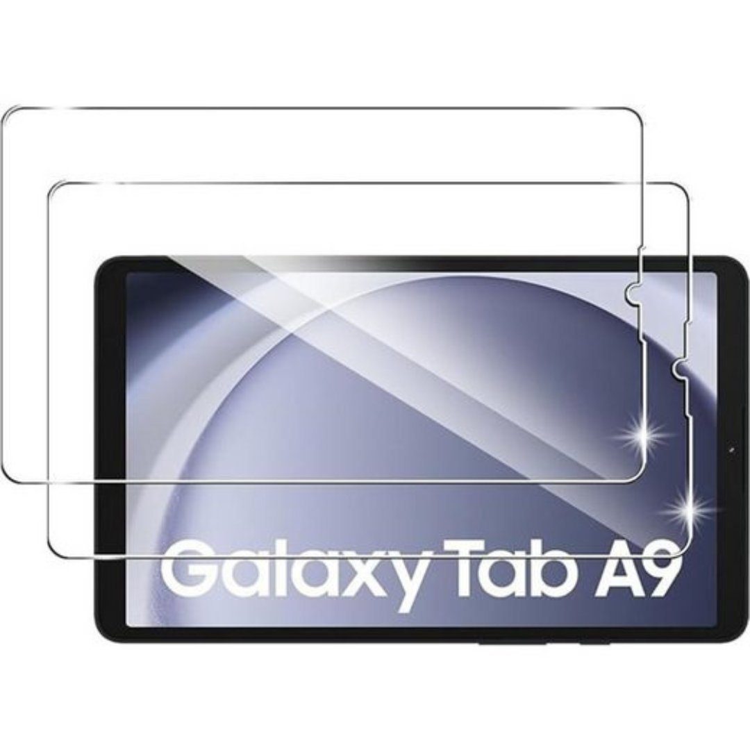 SmartUP Displayschutzglas 2X Schutzglas für Samsung Galaxy Tab A9 Display Panzerfolie Full 9H ...
