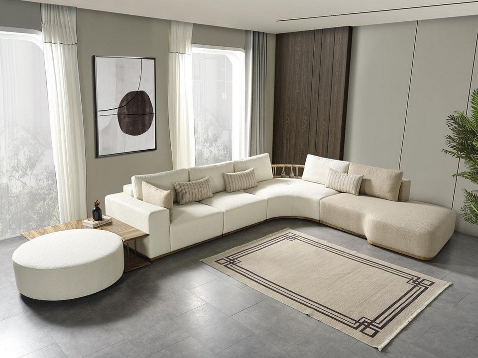 Jvmoebel Ecksofa Weißes Modernes Ecksofa L Form Couch Luxus Polstersofa