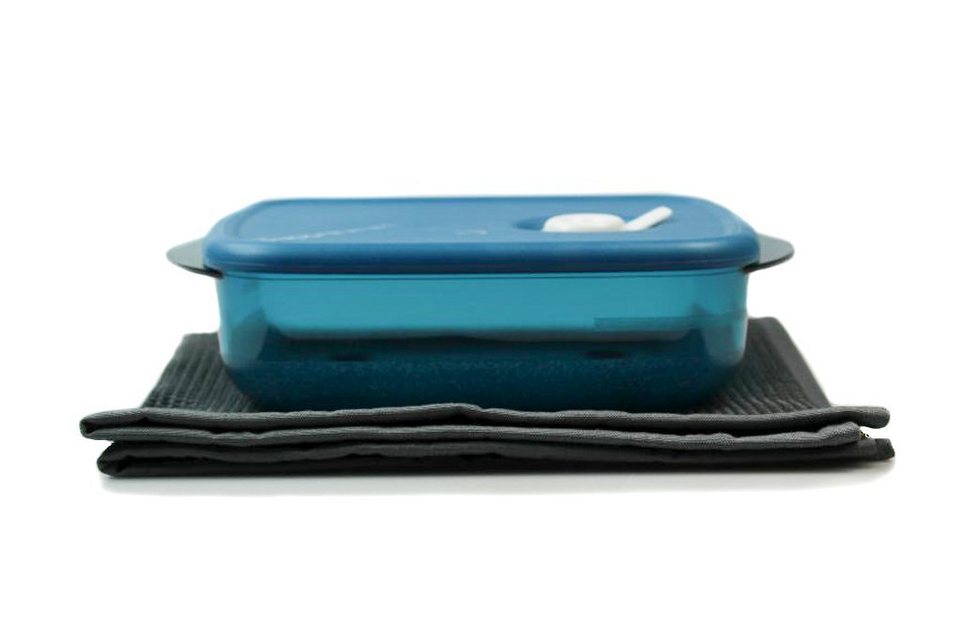 Tupperware Back Set Crystalwave 600 Ml Blau Glastuch