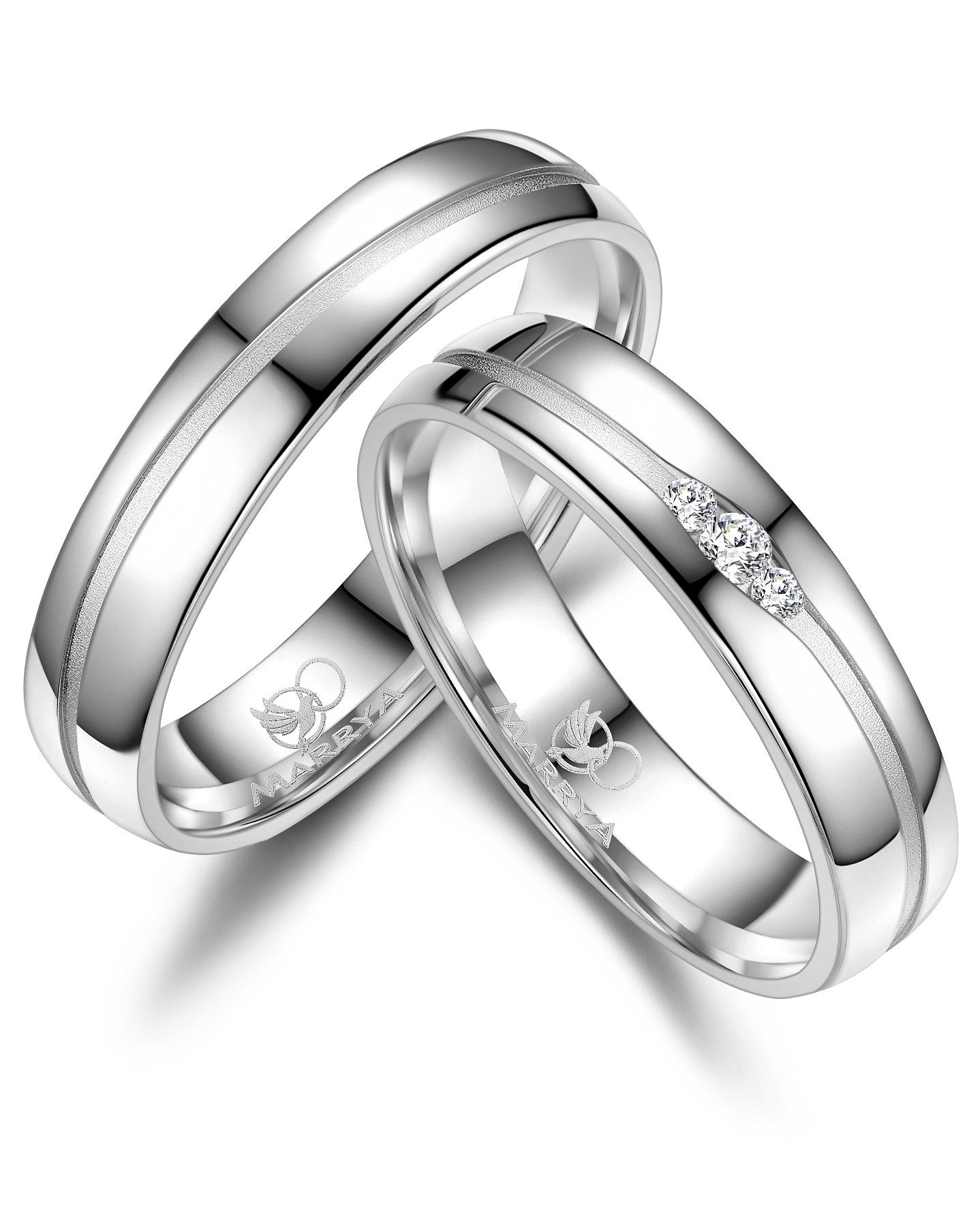 MARRYA Partnerring MARRYA Silber Trauring Ehering Partnerring