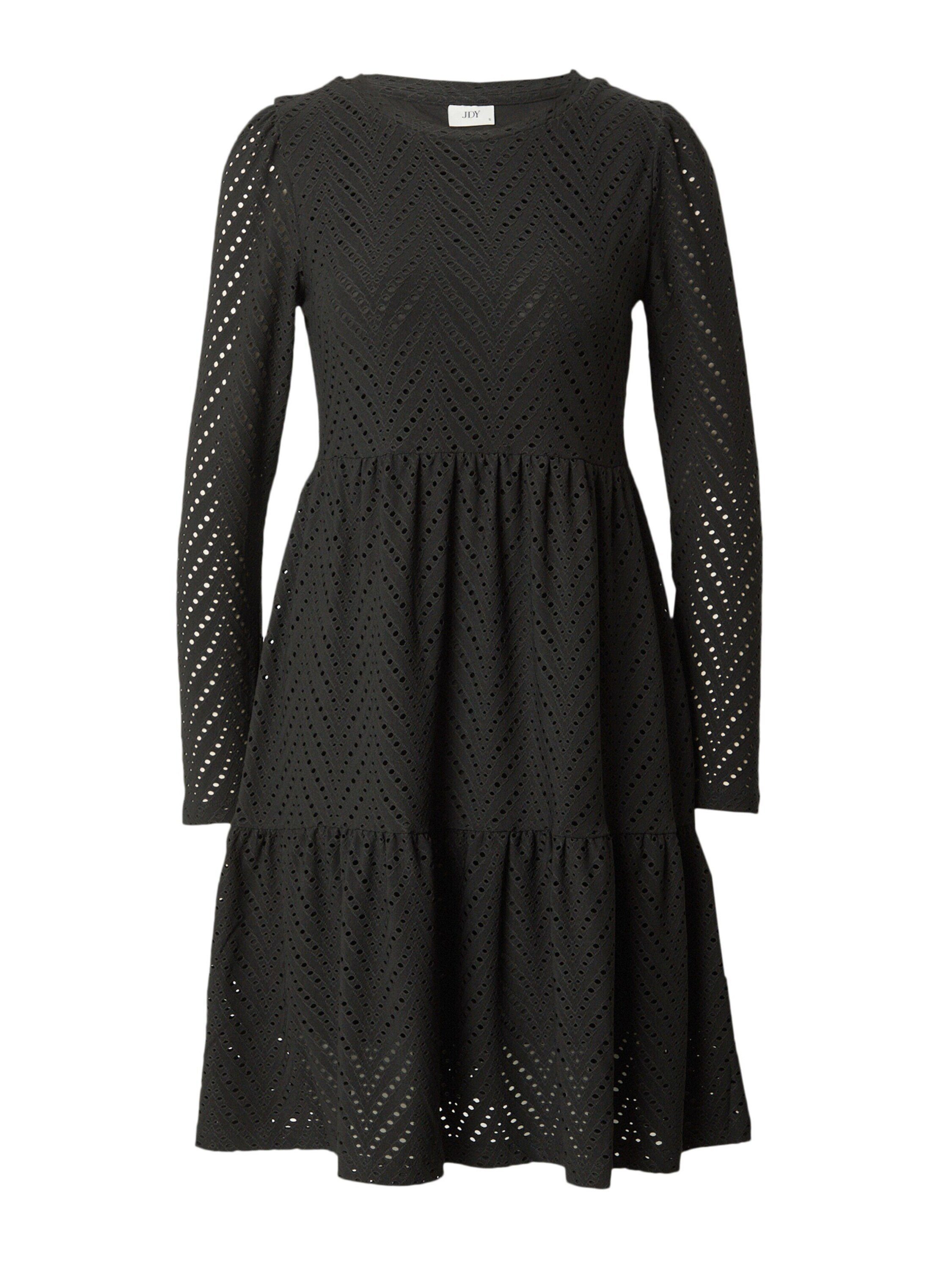 Jdy Midikleid Carla Cathinka 1 Tlg Lochmuster Volant Drapiert