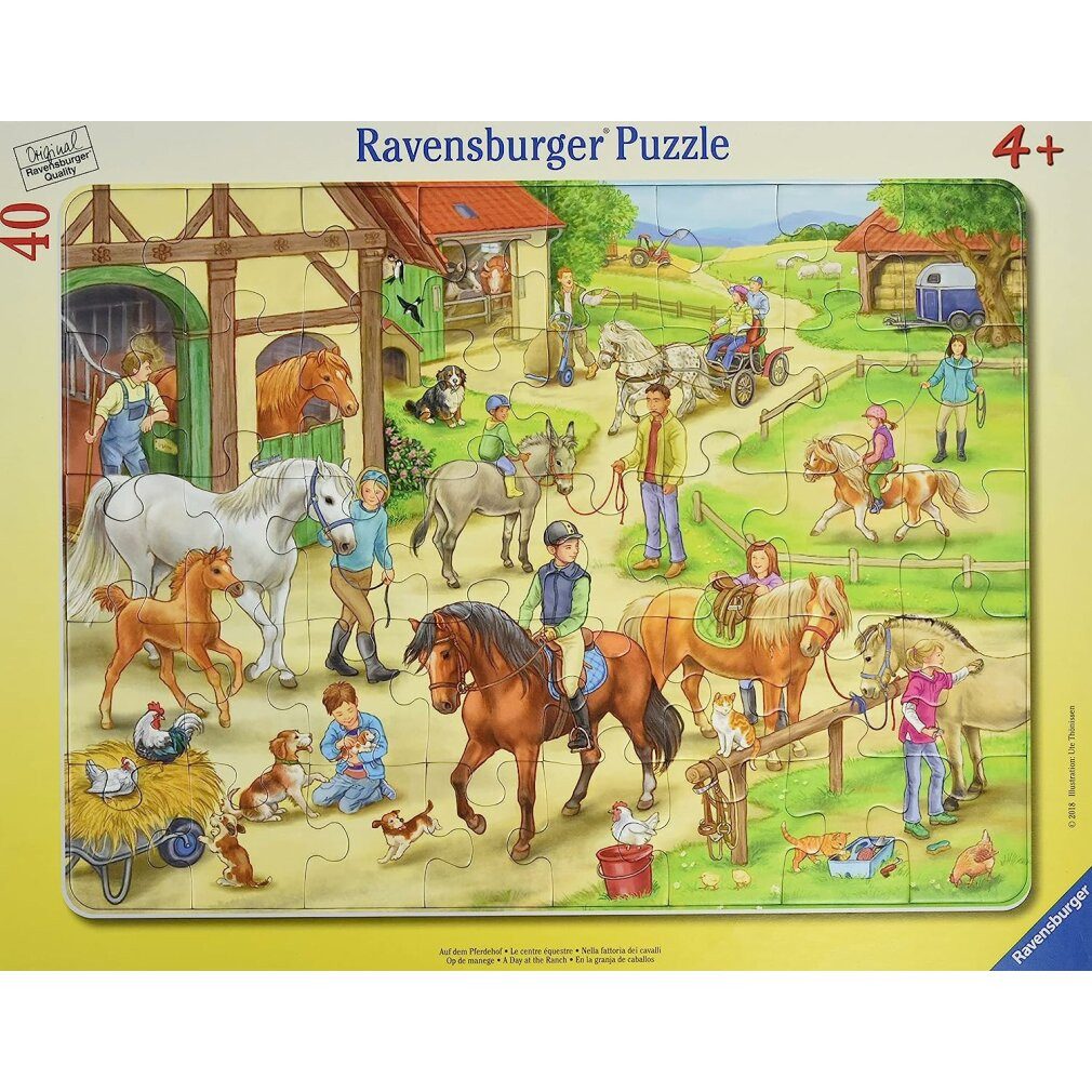 Ravensburger Puzzle Tag auf der Ranch-Puzzle 40 Teile, Puzzleteile ...