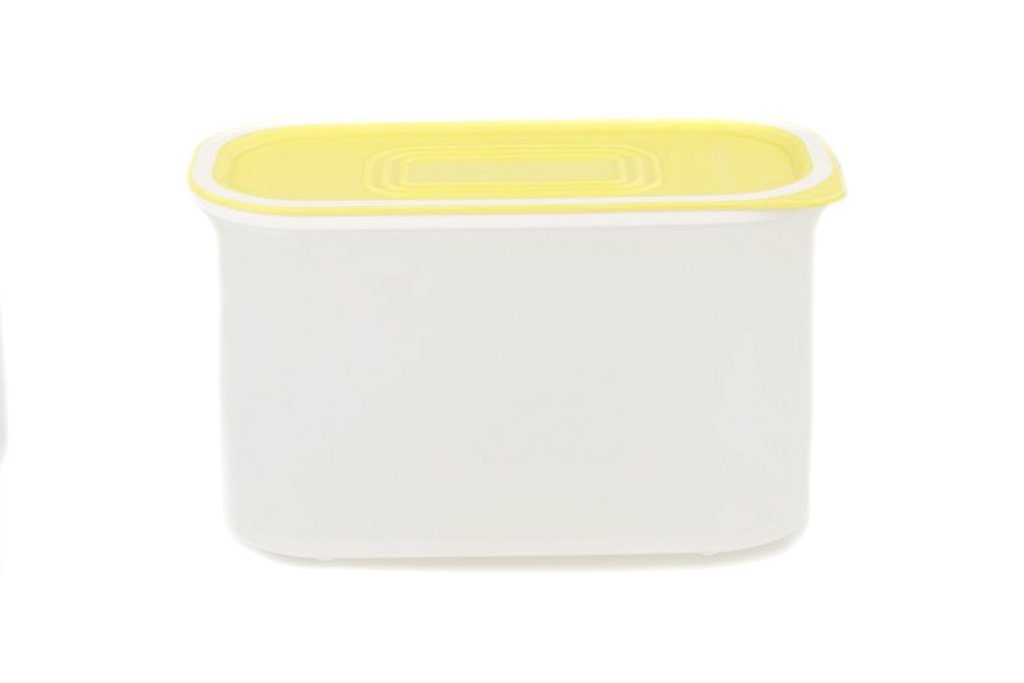 TUPPERWARE Vorratsdose Quadro 800 ml gelb weiß