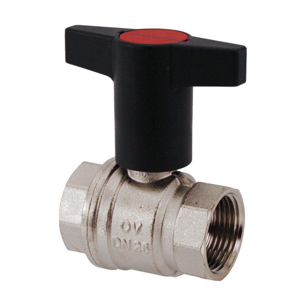 Oventrop Kugelhahn, Optibal DN 20 PN 16 G ¾ IG x G ¾ IG Messing - roh