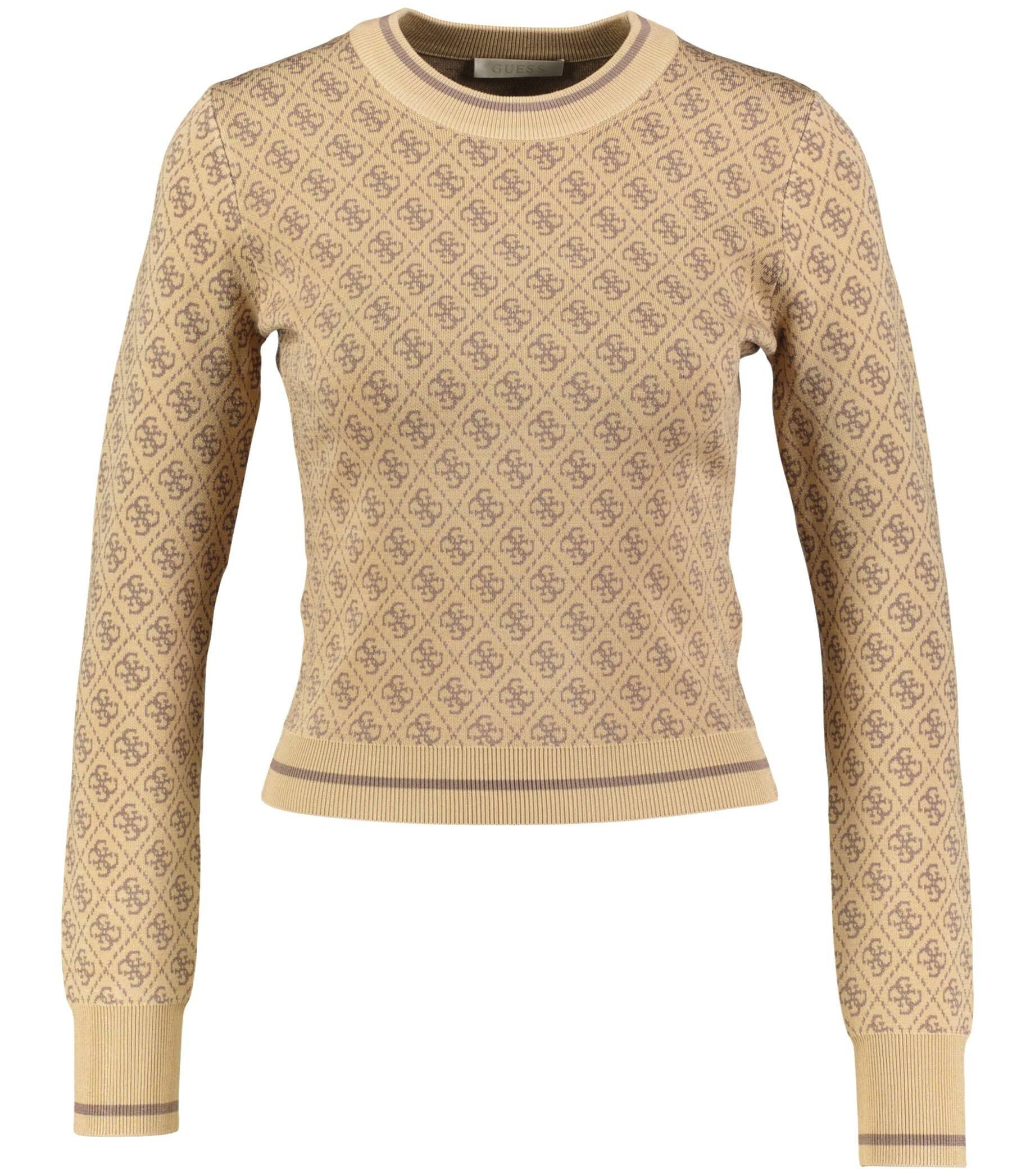 Guess Strickpullover Damen Strickpullover 4G LOGO LISE (1-tlg)