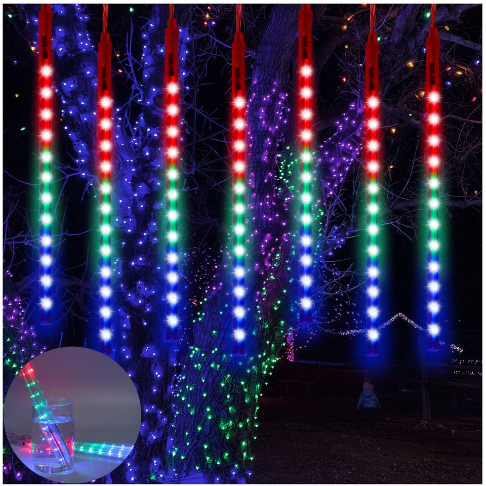 Mupoo Led Lichtervorhang Led Meteorschauer Lichterkette 30cm50cm Led