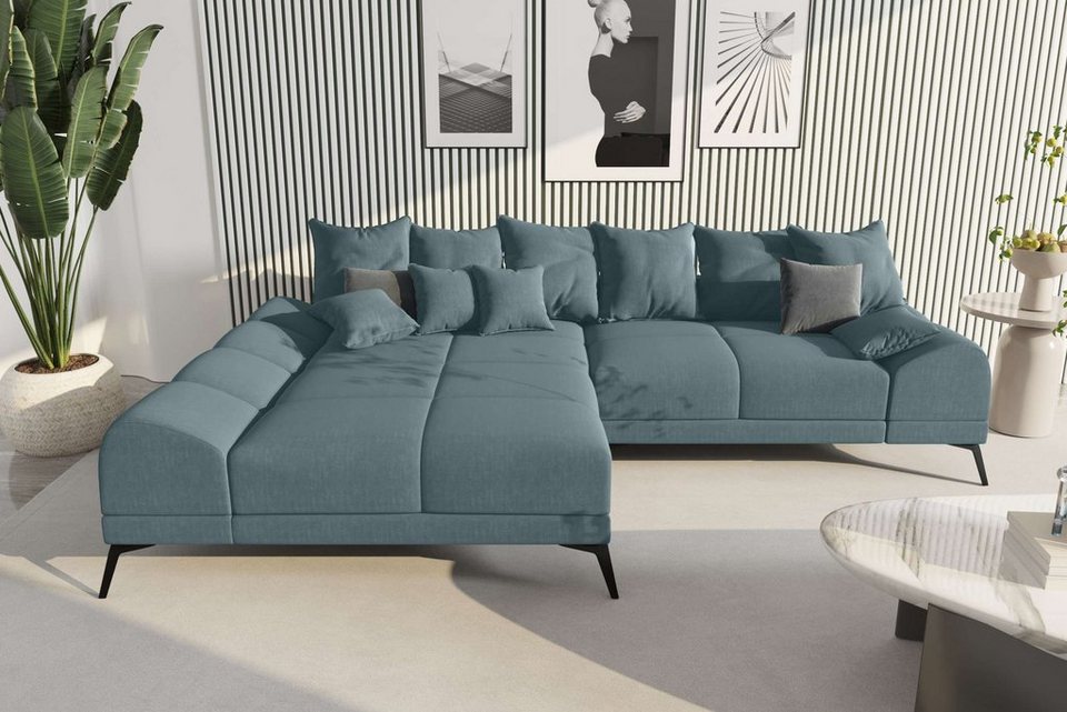 Stylefy Ecksofa Edmund L Form Eckcouch Wahlweise Mit Bettfunktion