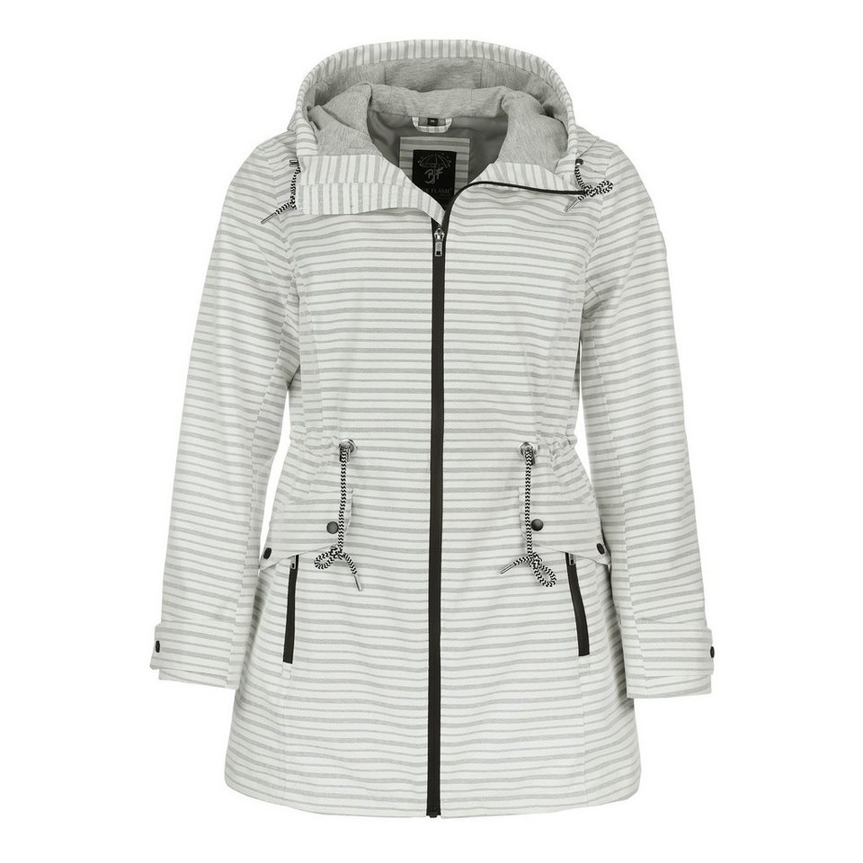 Blue Flame Funktionsjacke Damen Regenjacke Mit Streifen Und Taftfutter