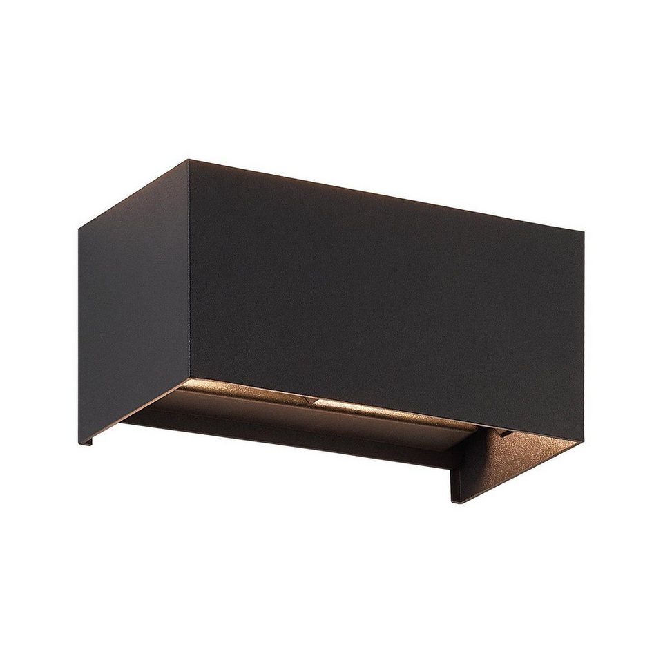 Nettlife Led Wandleuchte Aussen Schwarz Up Und Down G9 Einstellbar