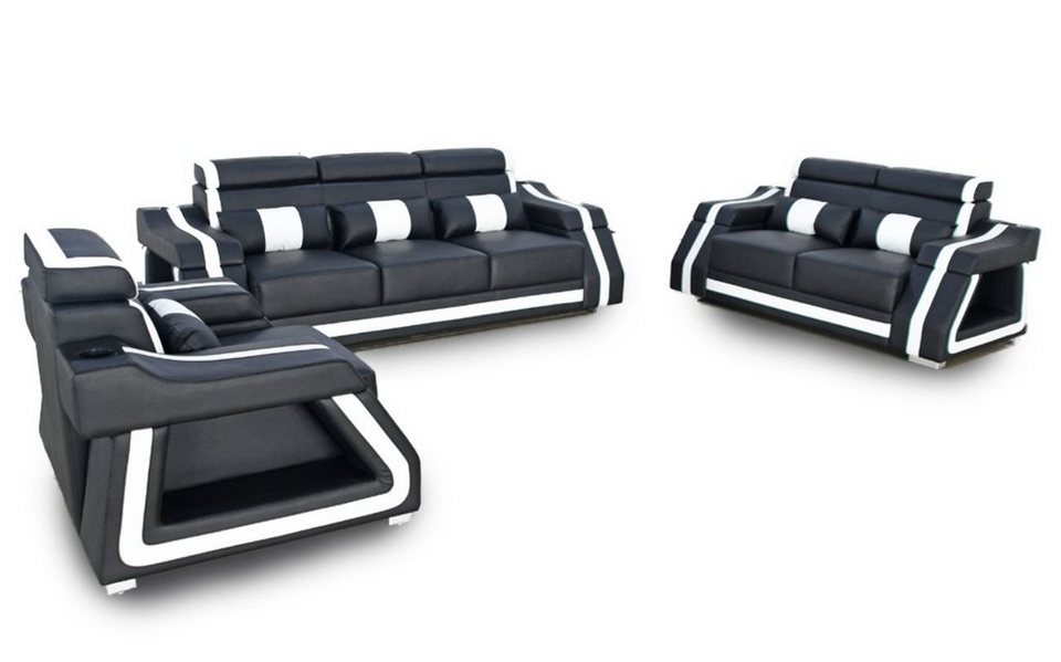 Jvmoebel Wohnzimmer Set Sofagarnitur 321 Sitzer Set Design Sofa