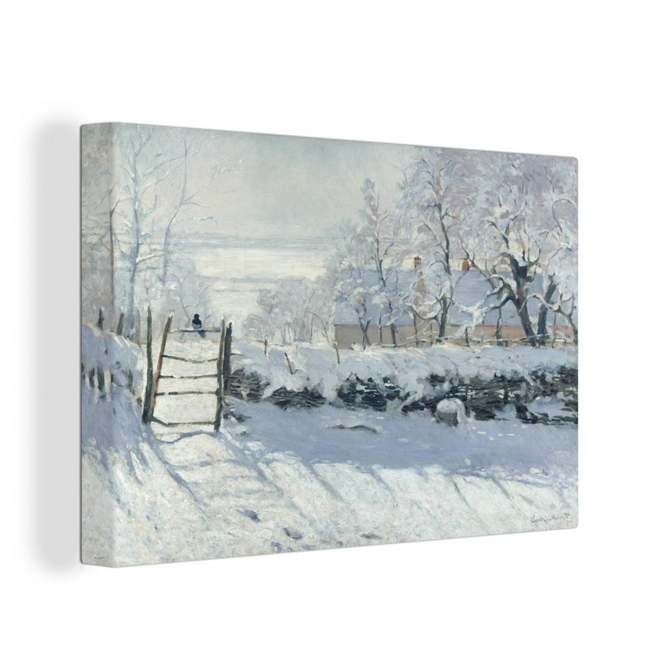 Onemillioncanvasses® Leinwandbild Die Elster Gemälde Von Claude Monet