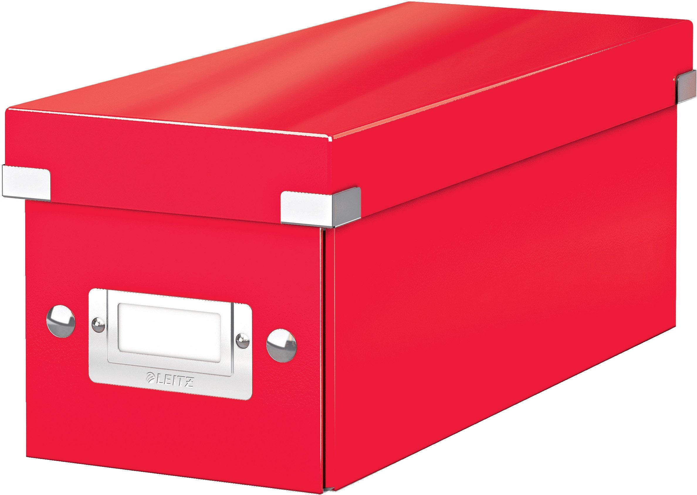 LEITZ Aufbewahrungsbox Ablagebox Click & Store CD rot, Einfacher Aufbau ...