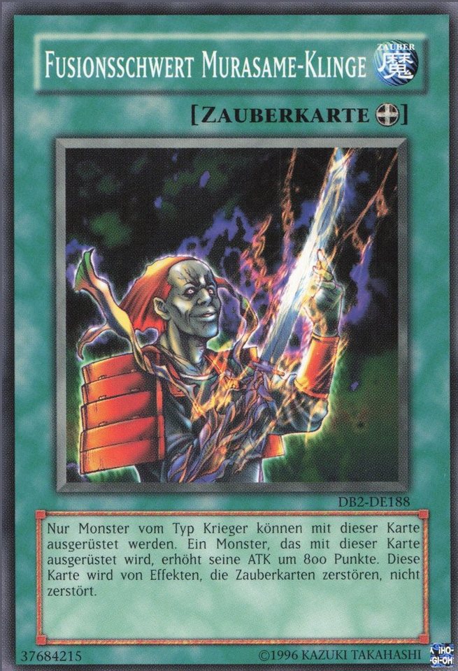 Recollectibles Sammelkarte Yugioh Karte Fusionsschwert Murasama Klinge