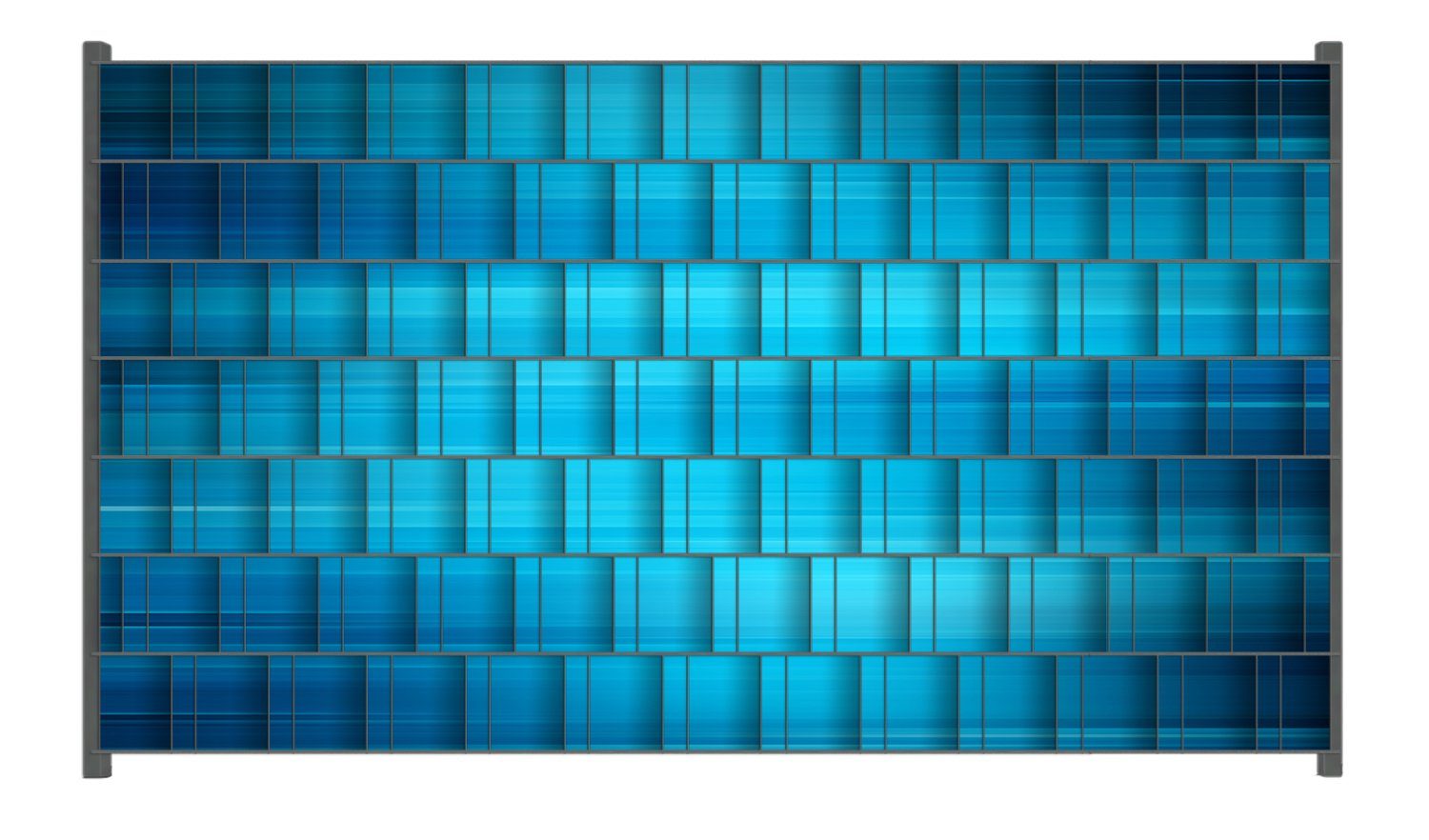 Wallario Sichtschutzstreifen Blau Und Schwarz Gestreift Abstraktes