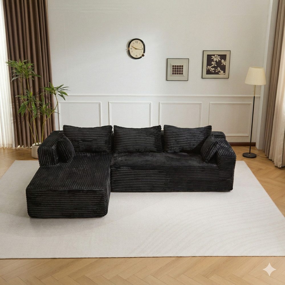 Cord Sofa L Form