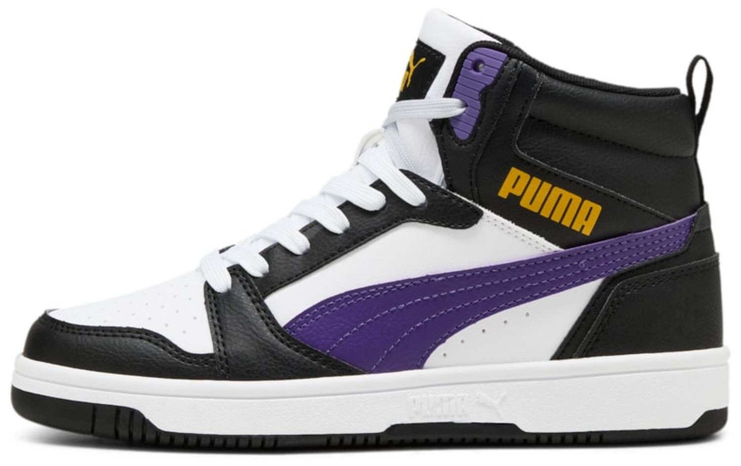 PUMA Puma Rebound V6 Mid Jr White-Team Violet-Black Sneaker, ist ein ...