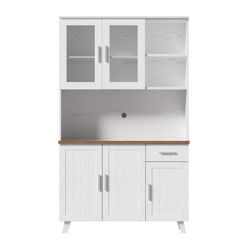 Ideasy Buffet Rustikales Sideboard Buffetschränke Holzmaserung