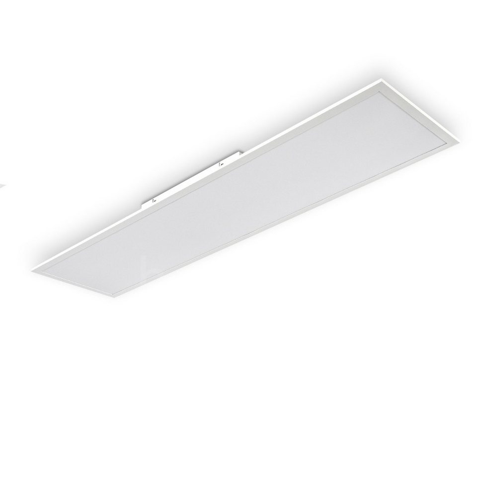 Hofstein Panel Posmon Led Deckenlampe Dimmbare Aus Kunststoff In Weiß