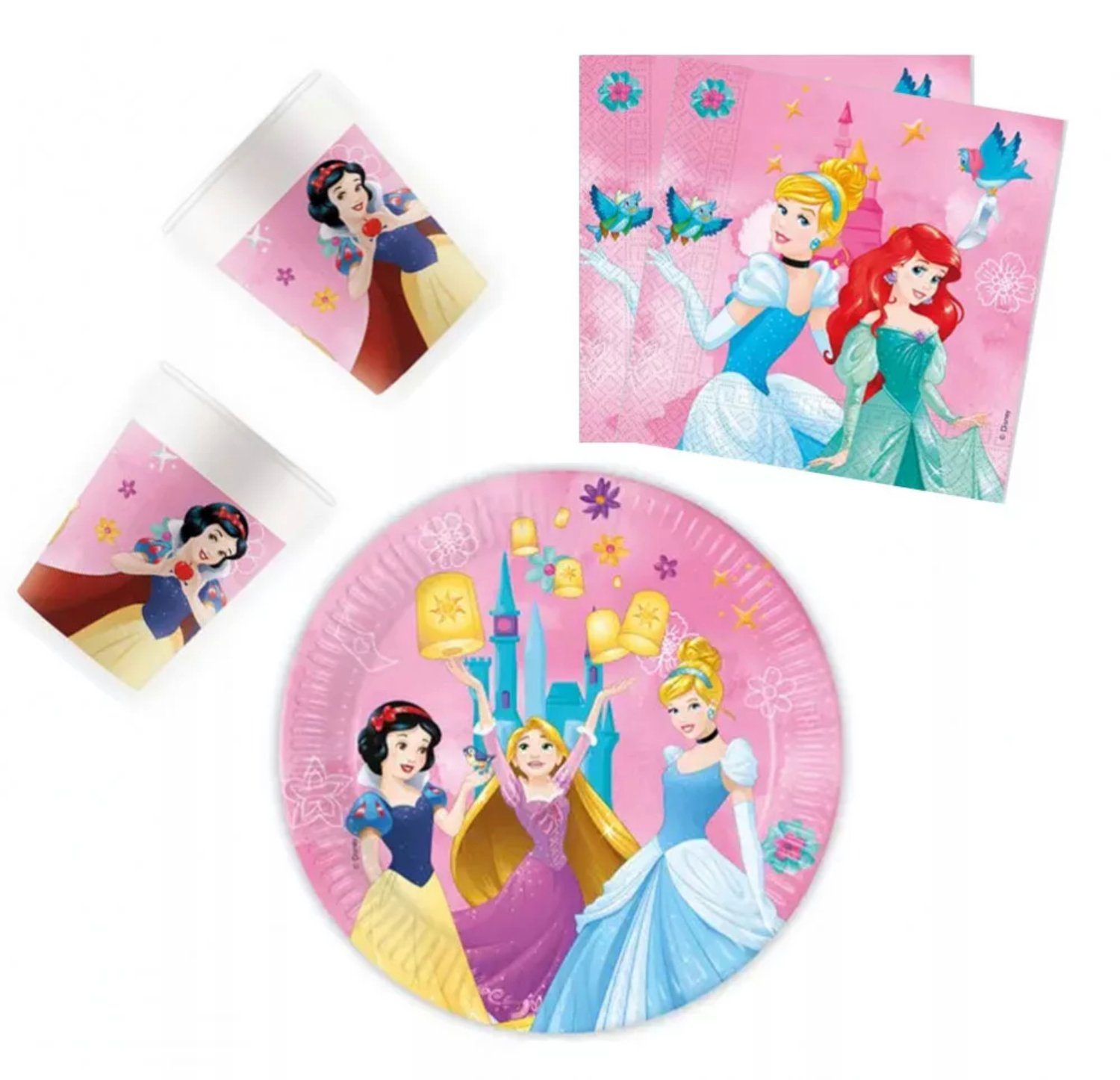 Disney Kindergeschirr Set Disney Prinzessinnen Geburtstag Deko Set