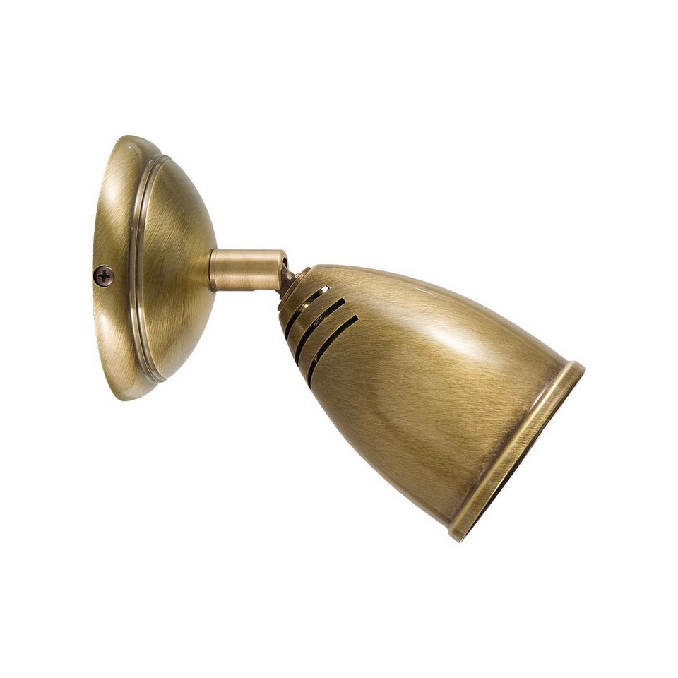 Licht Erlebnisse Wandstrahler Stoccolma Ohne Leuchtmittel In Bronze