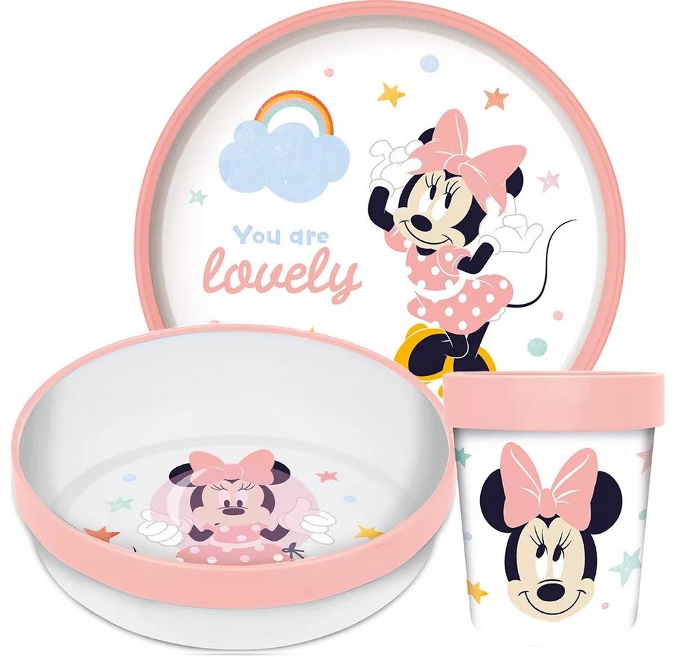 Disney Kindergeschirr Set Minnie Maus Dreams Frühstück Kleinkind